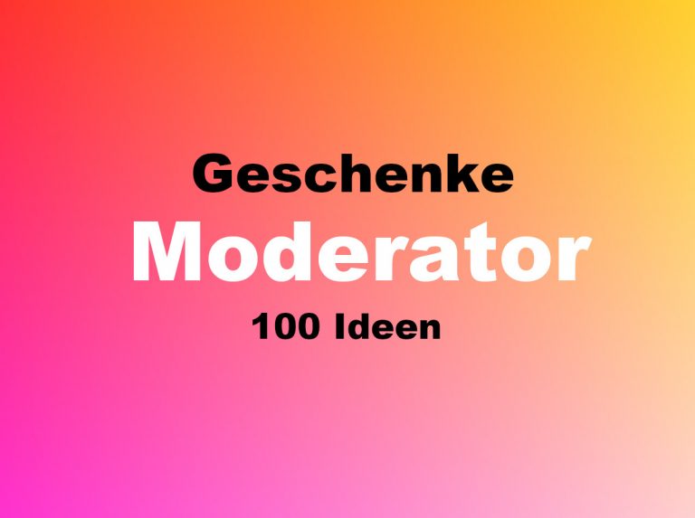 Geschenk für Moderator – Blogseite.com