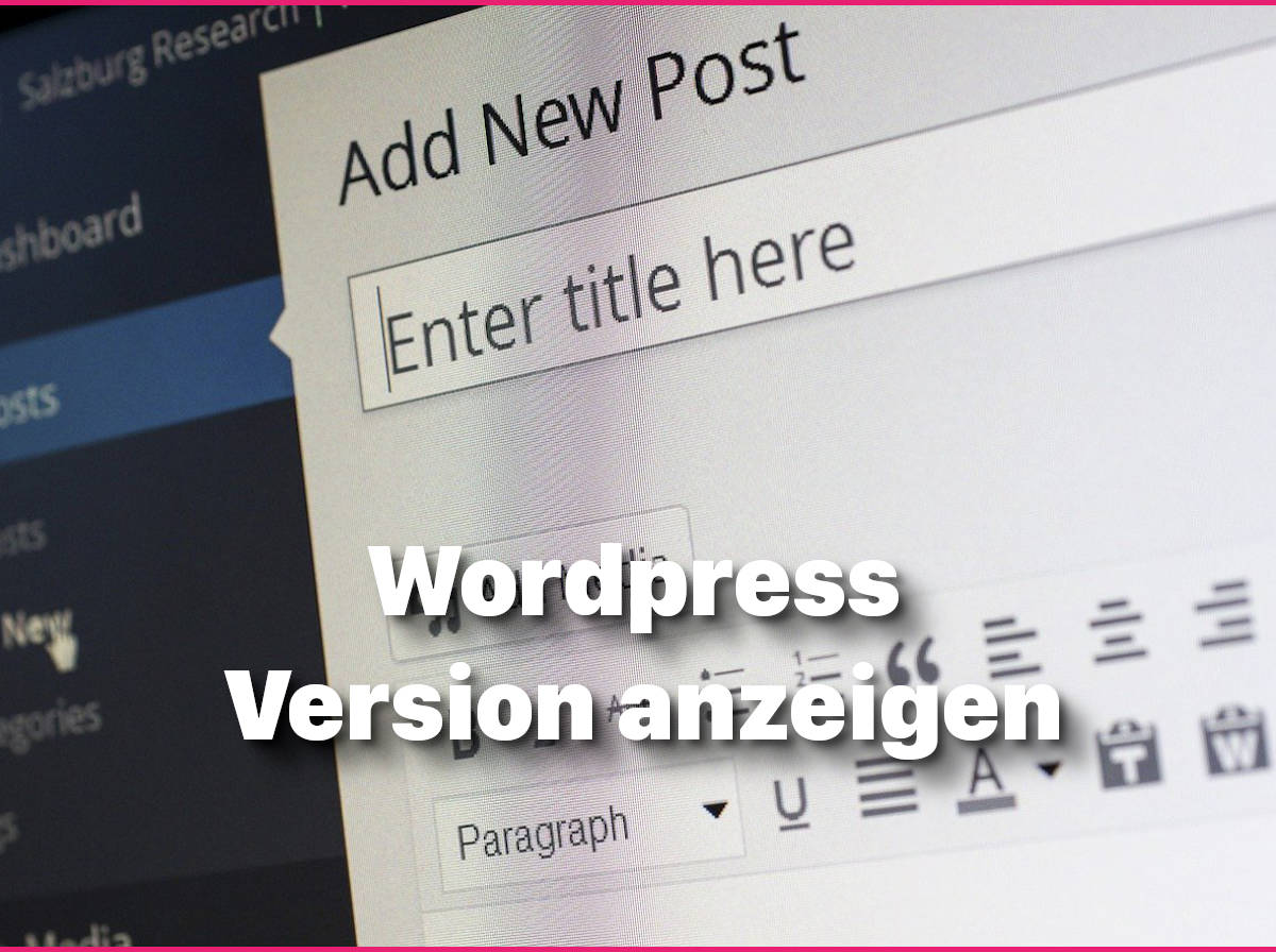 Wordpress Version herausfinden: So gehts! - Blogseite.com