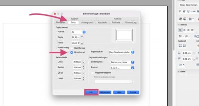 Open Office: Querformat einstellen - So gehts - Blogseite.com
