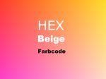 HTML: Beige Farbe HEX - Farbcode 🌈 - So gehts - Blogseite.com