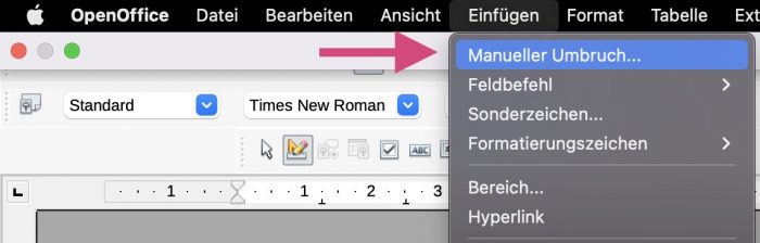 OpenOffice: Nur eine Seite im Querformat - So gehts - Blogseite.com