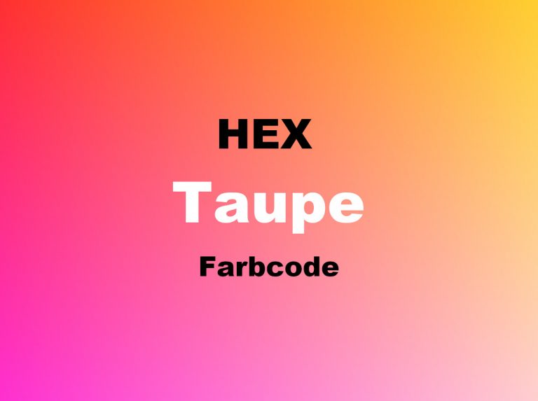 HTML: Taupe Farbe HEX - Farbcode 🌈 - So gehts - Blogseite.com