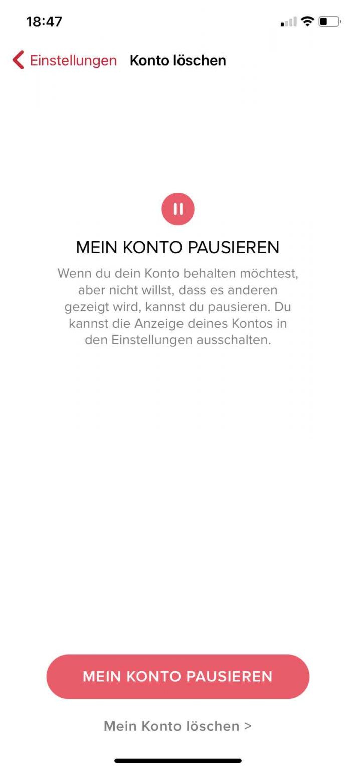 Tinder: Konto Deaktivieren: So gehts! - Blogseite.com