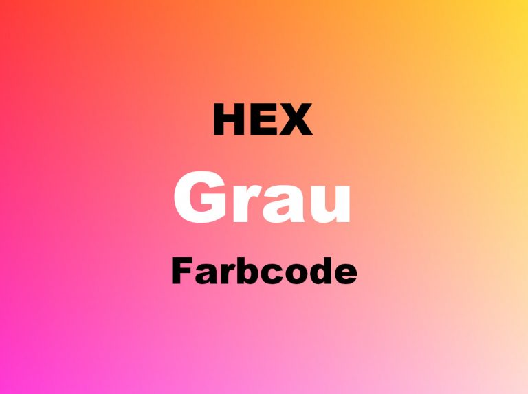 HTML: Grau Farbe HEX - Farbcode 🌈 - So gehts - Blogseite.com
